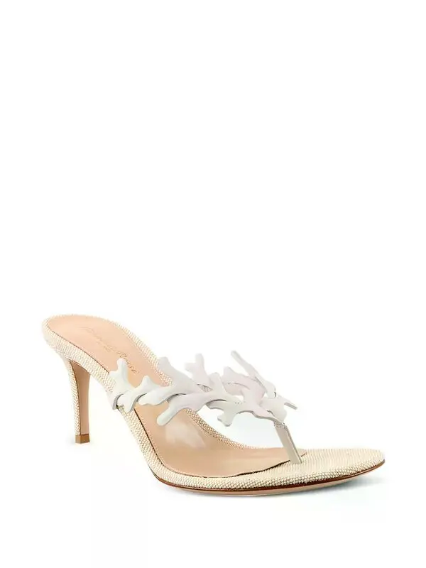 GIANVITO ROSSI High Stiletto Heel Thong Sandals - Neutrals