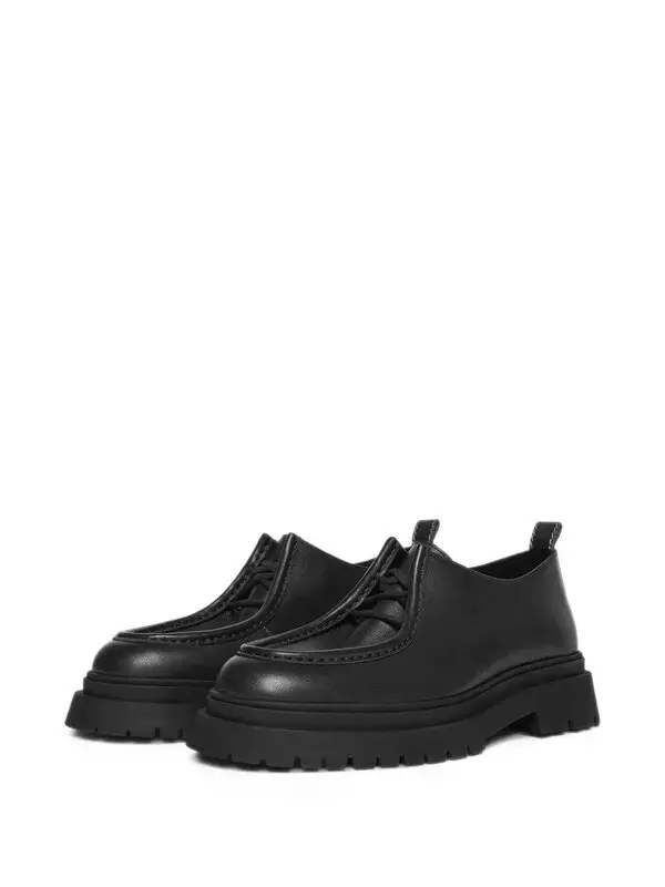 Manière De Voir Leather Lace-up Shoes - Black