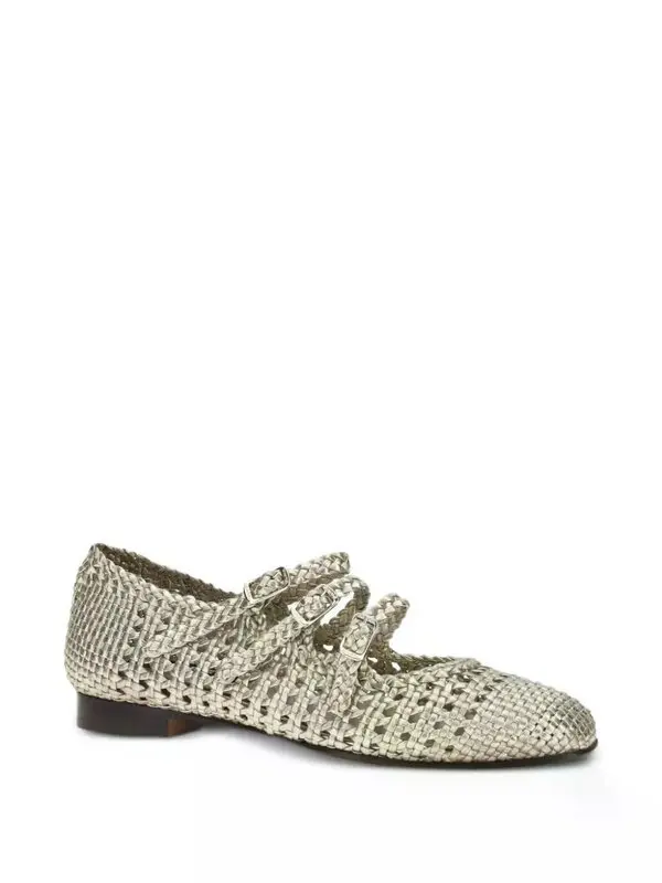 CAREL Tone Woven Leather Ballet Flats