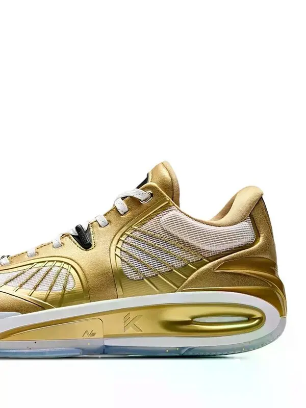 ANTA X Shoe Palace Kt10 Metallic-finish Sneakers - Gold
