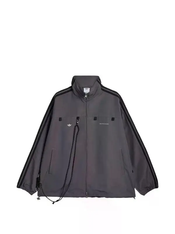 SONG FOR THE MUTE X 007 Logo-print Zip-up Jacket - Grey