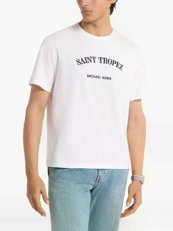 Michael Kors Saint Tropez Embroidered T-shirt - White