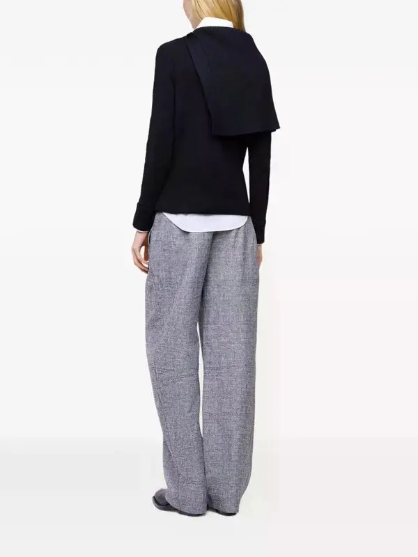 Rabanne Asymmetrical Sailor-collar Sweater