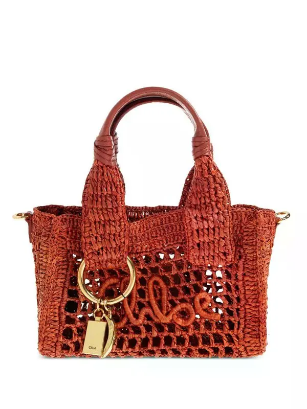 Chloé Medium Woven Tote Bag - Red