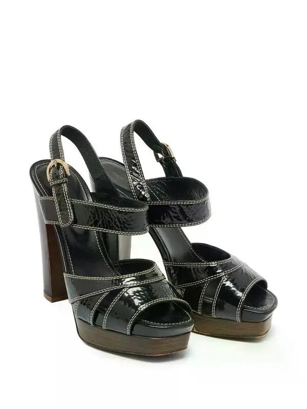 SERGIO ROSSI Platform Ankle-strap Sandals