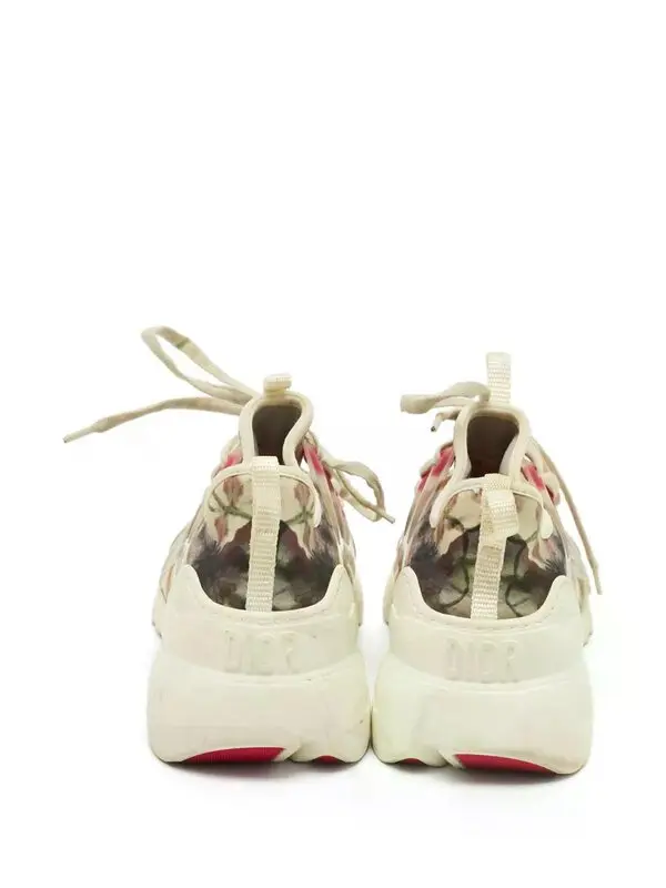 Dior D-connect Lace-up Sneakers - White