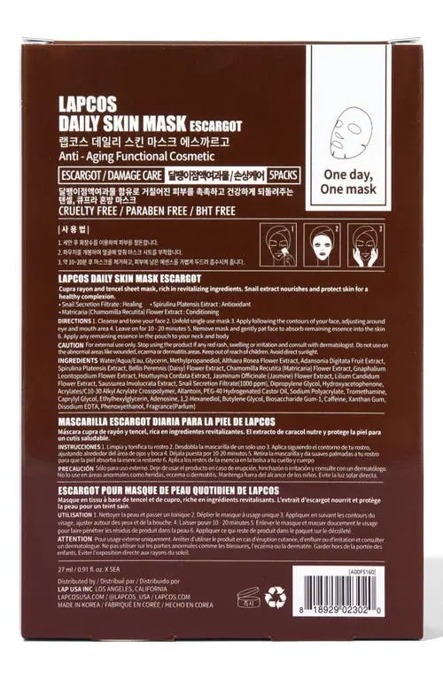 LAPCOS Escargot Damage Care Sheet Mask