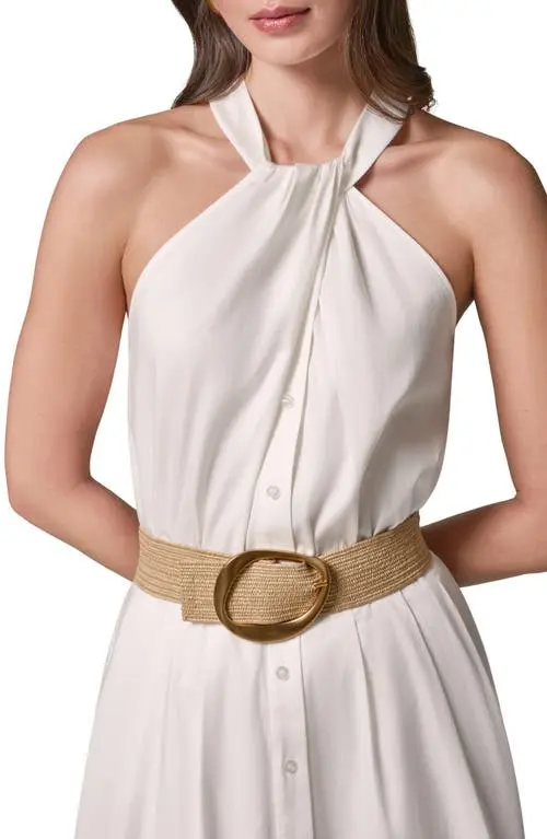 Donna Karan New York Sleeveless Belted Midi Dress