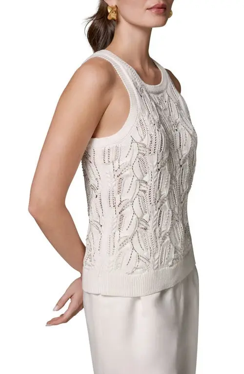 Donna Karan New York Open Stitch Sweater Vest