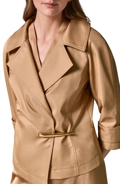 Donna Karan New York Bar Hardware Cotton Blend Jacket