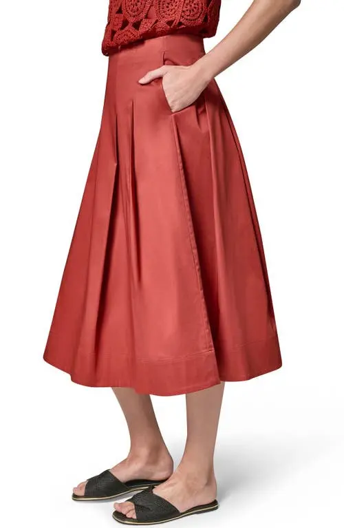 Donna Karan New York Pleated A-line Skirt
