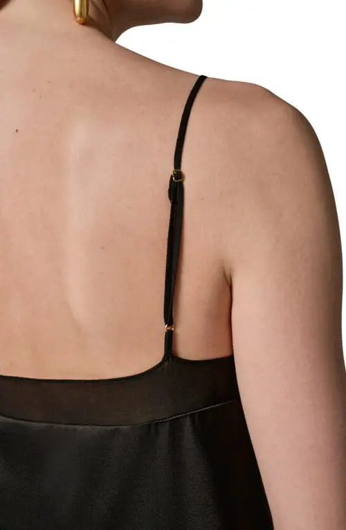 Donna Karan New York Mesh Trim Camisole - Black