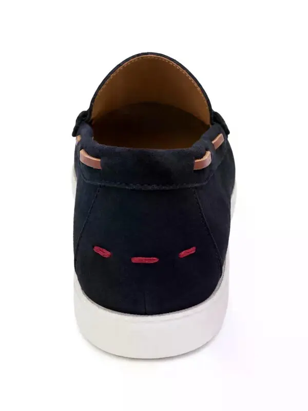 Kiton Suede Finish Leather Loafers