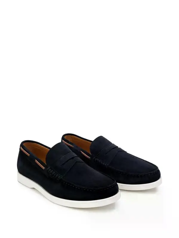 Kiton Suede Finish Leather Loafers