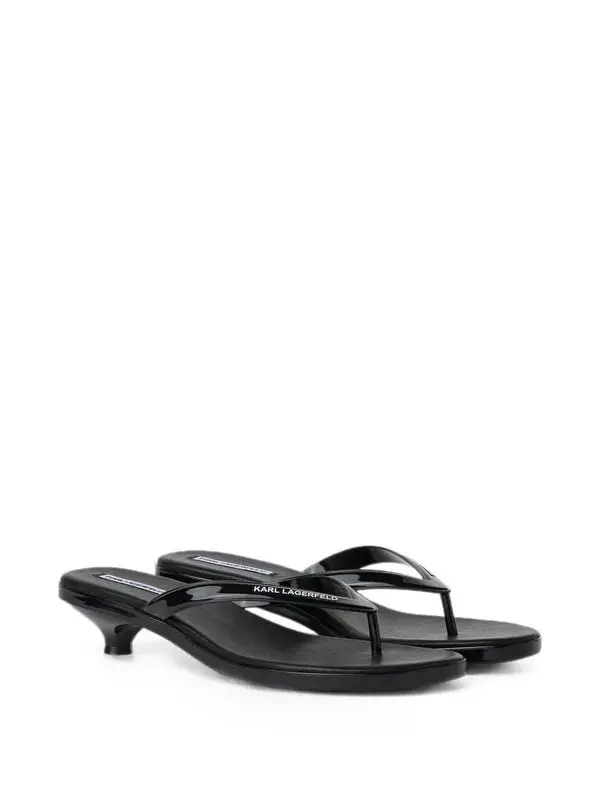 Karl Lagerfeld Jelly Heeled Sandals