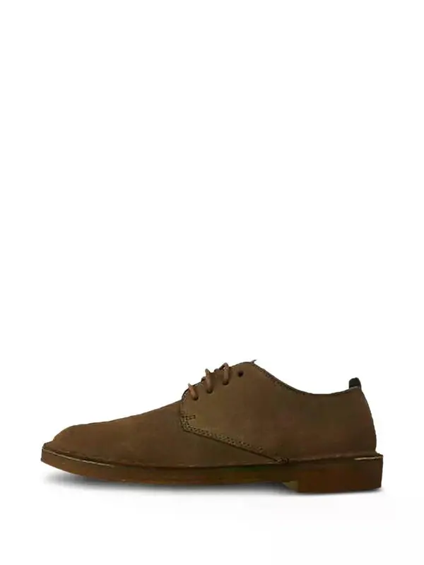 Clarks Desert London Suede Derby Shoes - Brown