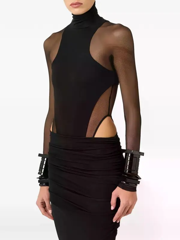 Elisabetta Franchi Tulle Bodysuit