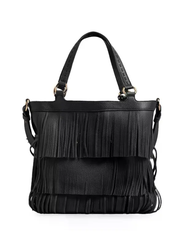 LANCEL Premier Flirt Fringed Bucket Bag