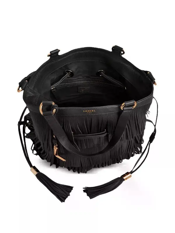 LANCEL Premier Flirt Fringed Bucket Bag
