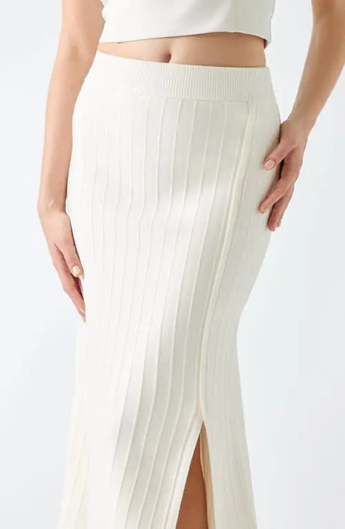 MARCIANO Kaeda Knit Side Slit Skirt