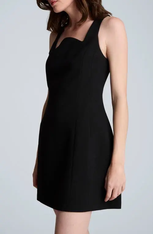 KENNETH COLE Sculpted Sleeveless Minidress - Black