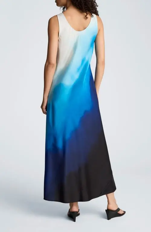 KENNETH COLE Sleeveless Maxi Dress With Colorblocking