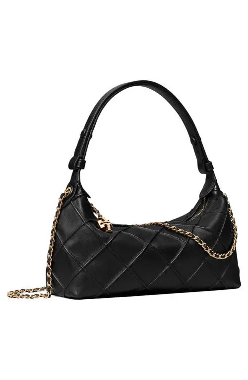 Tory Burch Fleming Pochette Quilted Leather Shoulder Bag
