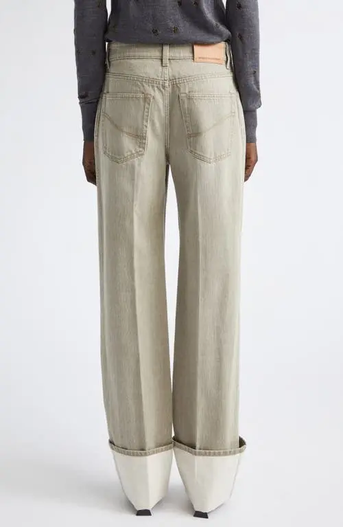 Stella McCartney Cuffed Straight Leg Jeans