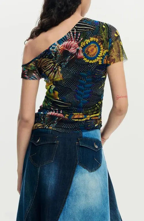 Desigual Tie Hem T-shirt