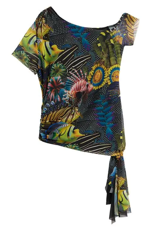 Desigual Tie Hem T-shirt