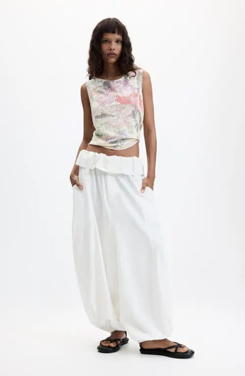 Desigual Floral Texture Sleeveless T-shirt