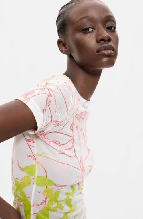 Desigual Floral Print Modal T-shirt