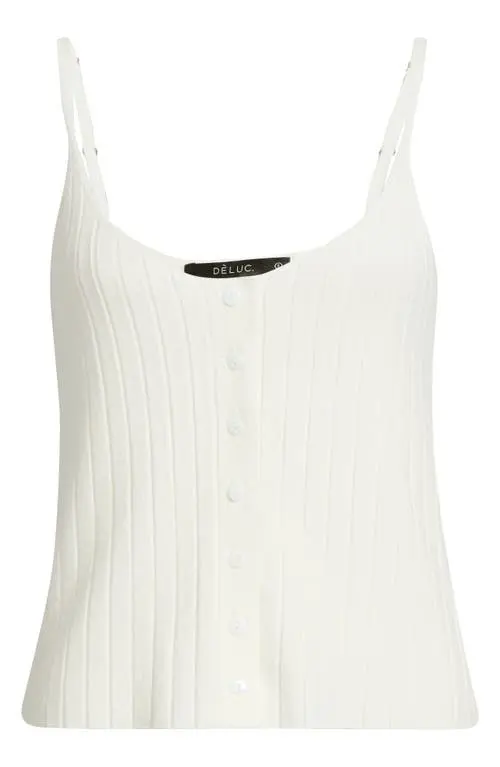 Deluc Vieste Rib Knit Camisole - Ecru