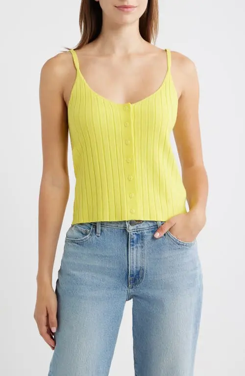 Deluc Vieste Rib Knit Camisole - Yellow