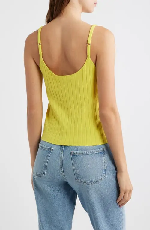 Deluc Vieste Rib Knit Camisole - Yellow