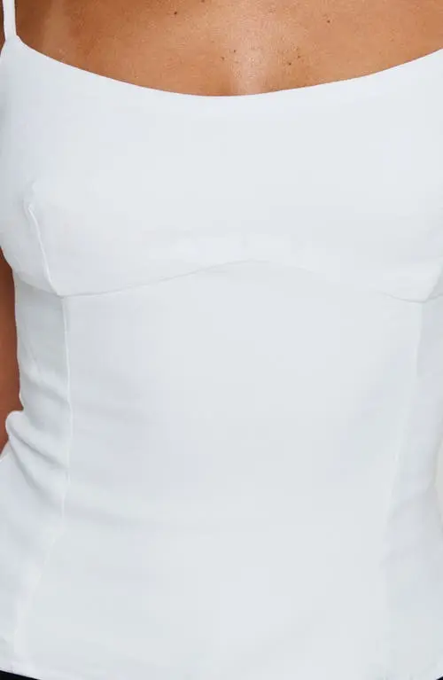 Princess Polly Elanah Structured Cami Top - White
