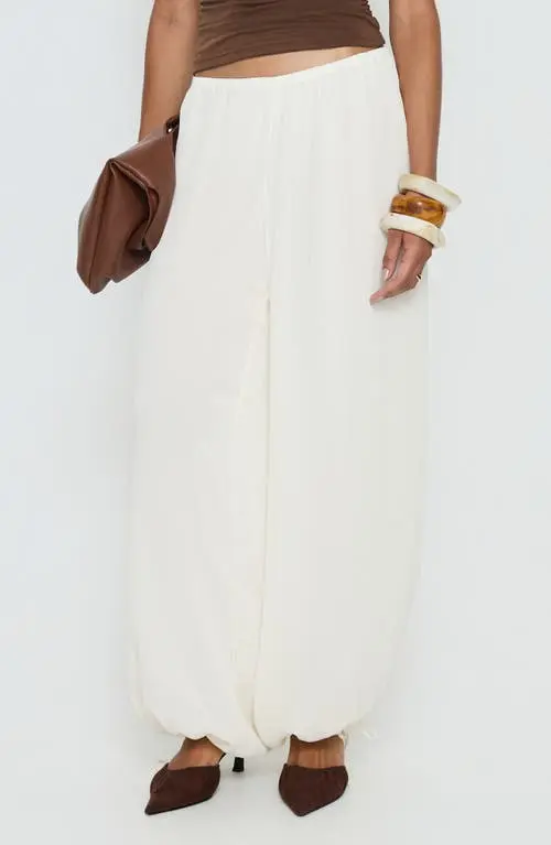 Princess Polly Moondancer Balloon Pants - Cream
