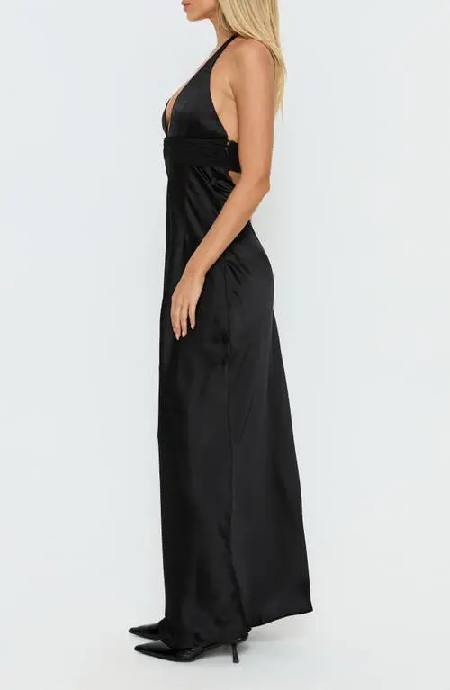 Princess Polly Odyssa Satin Halter Gown