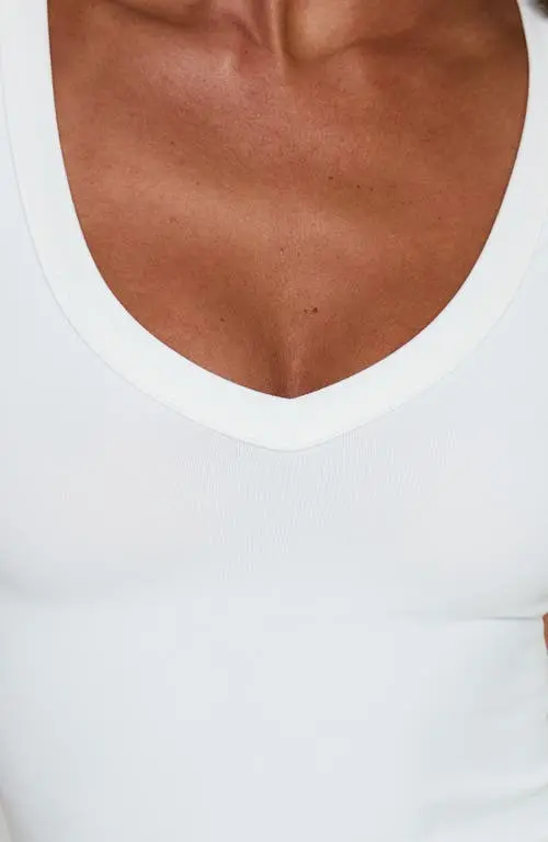 Princess Polly Daily Define Deep V-neck T-shirt