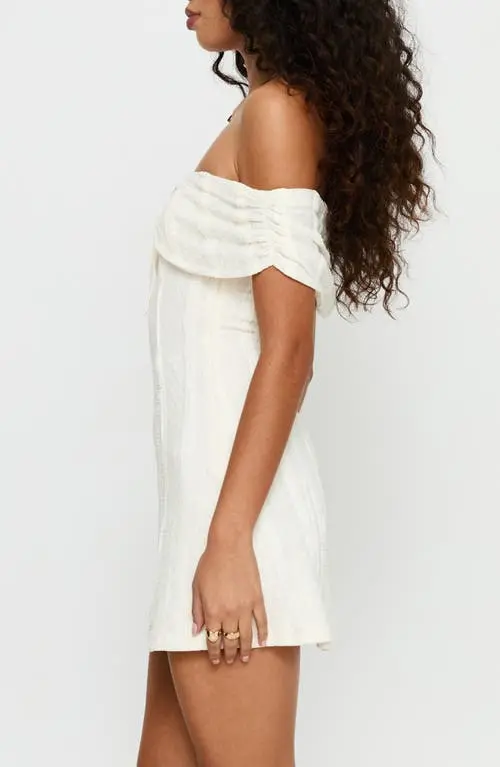 Princess Polly Colettie Off-the-shoulder Minidress