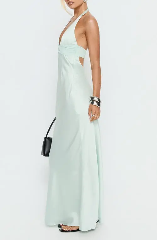 Princess Polly Odyssa Satin Halter Gown