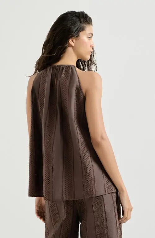 Brunello Cucinelli Broderie Anglaise Top