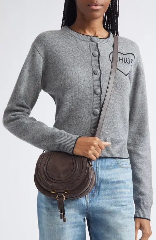 Chloé Small Marcie Suede Saddle Bag