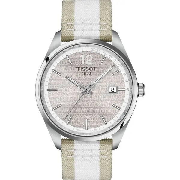 TISSOT Pr 100 Cycling Edition Two-tone Webbing Strap Watch - Grey