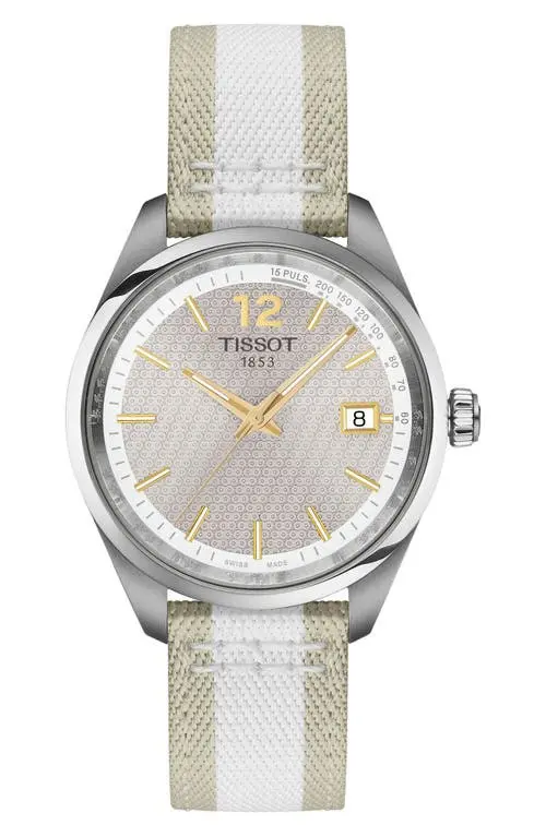 TISSOT Pr 100 Cycling Edition Stainless Steel And Textile Watch - Grey