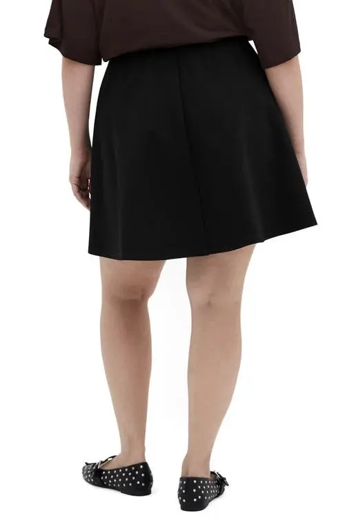 City Chic Peyton A-line Stretch Ponte Mini Skirt