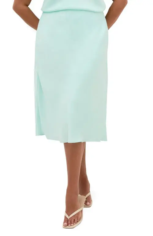 City Chic Miranda A-line Midi Skirt - Spearmint