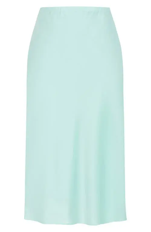 City Chic Miranda A-line Midi Skirt - Spearmint