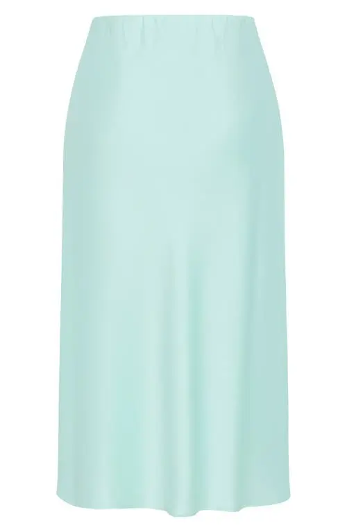 City Chic Miranda A-line Midi Skirt - Spearmint