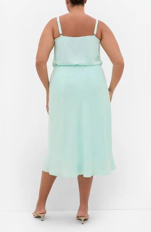 City Chic Miranda A-line Midi Skirt - Spearmint